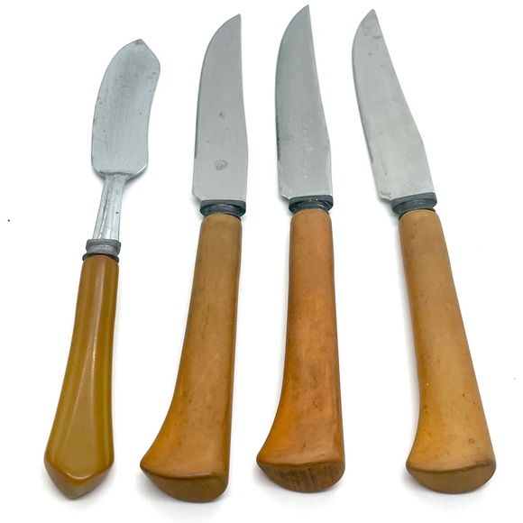 Dining | Vintage Bakelite Stainless Knives | Poshmark